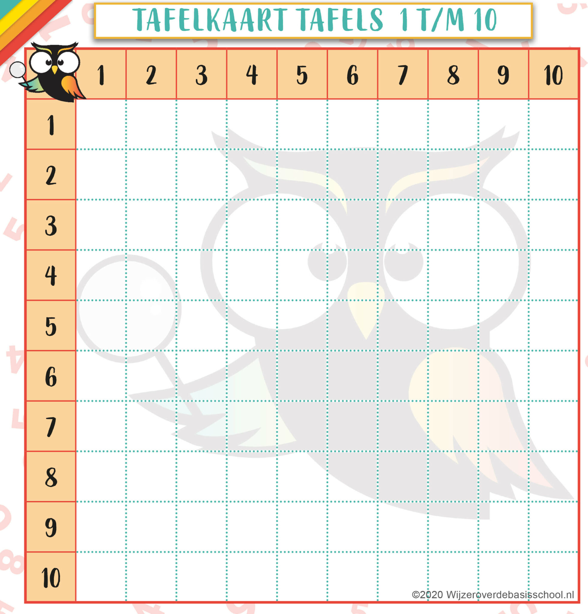 Tafelkaart printen als hulpmiddel (met 8 PDF tafelkaarten)