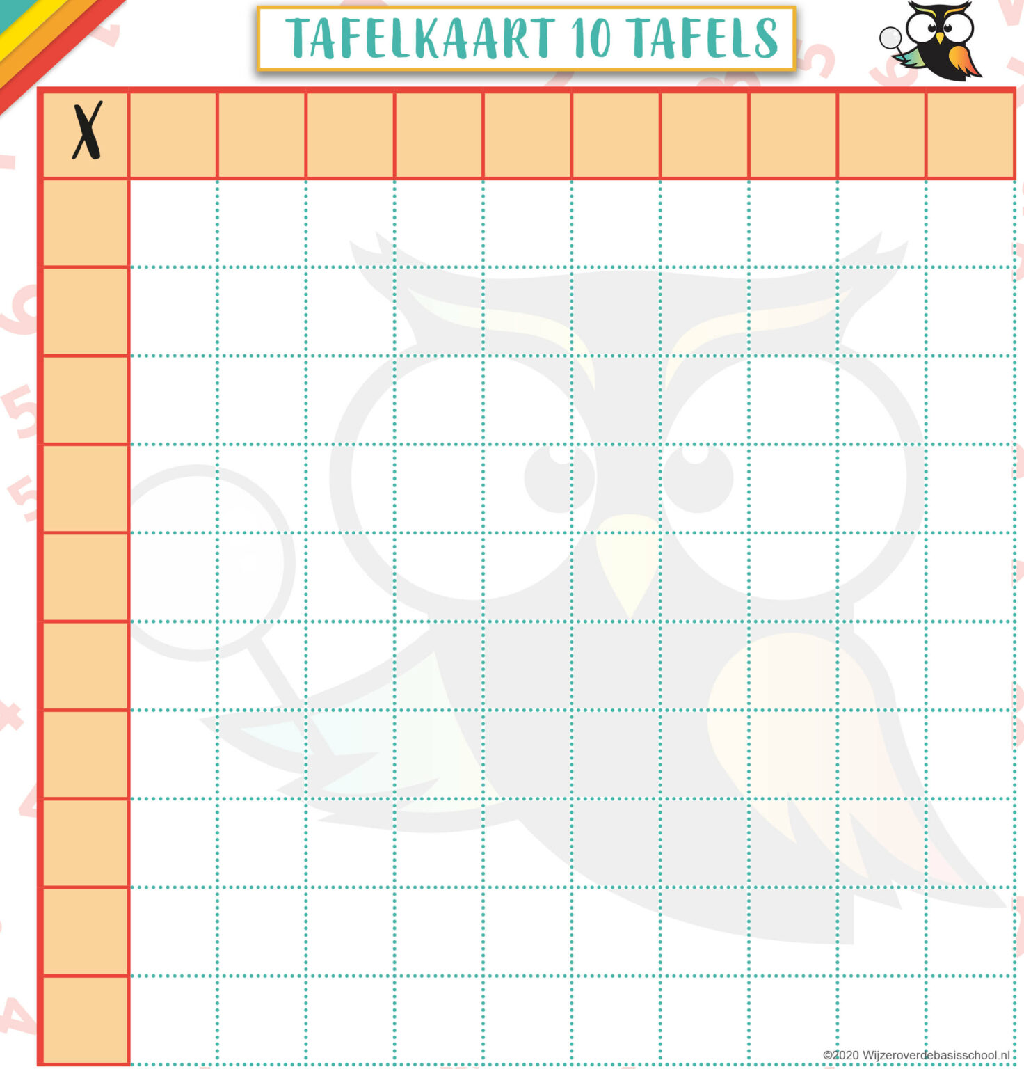 Tafelkaart printen als hulpmiddel (met 8 PDF tafelkaarten)