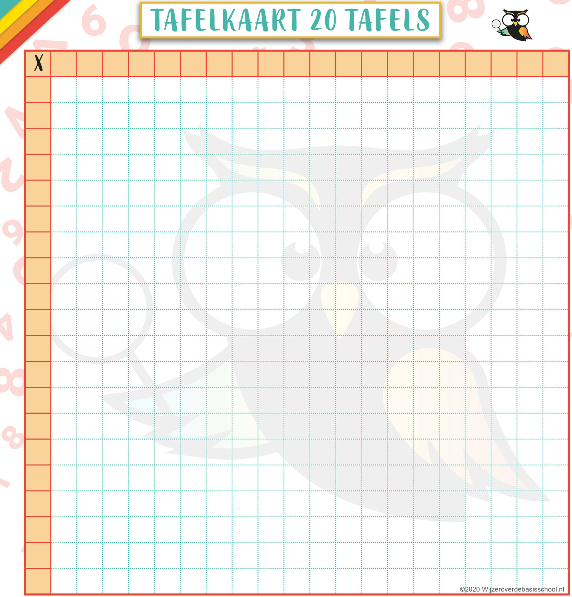 Tafelkaart printen als hulpmiddel (met 8 PDF tafelkaarten)