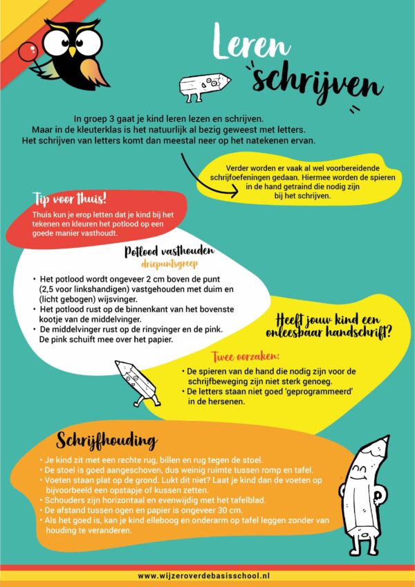 Leren schrijven groep 3: aanpak en oefeningen (tips en voor thuis)