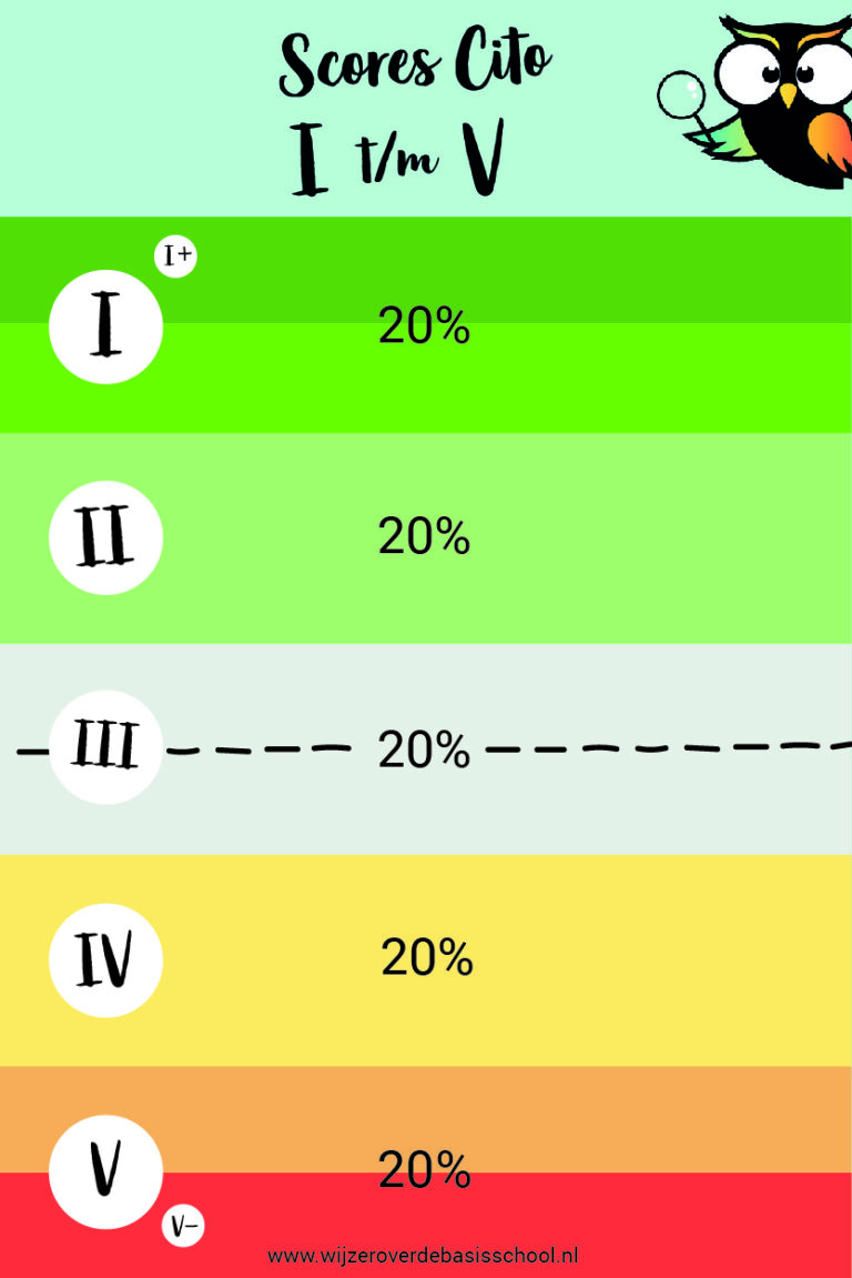 Welk advies bij welke Cito-score groep 7