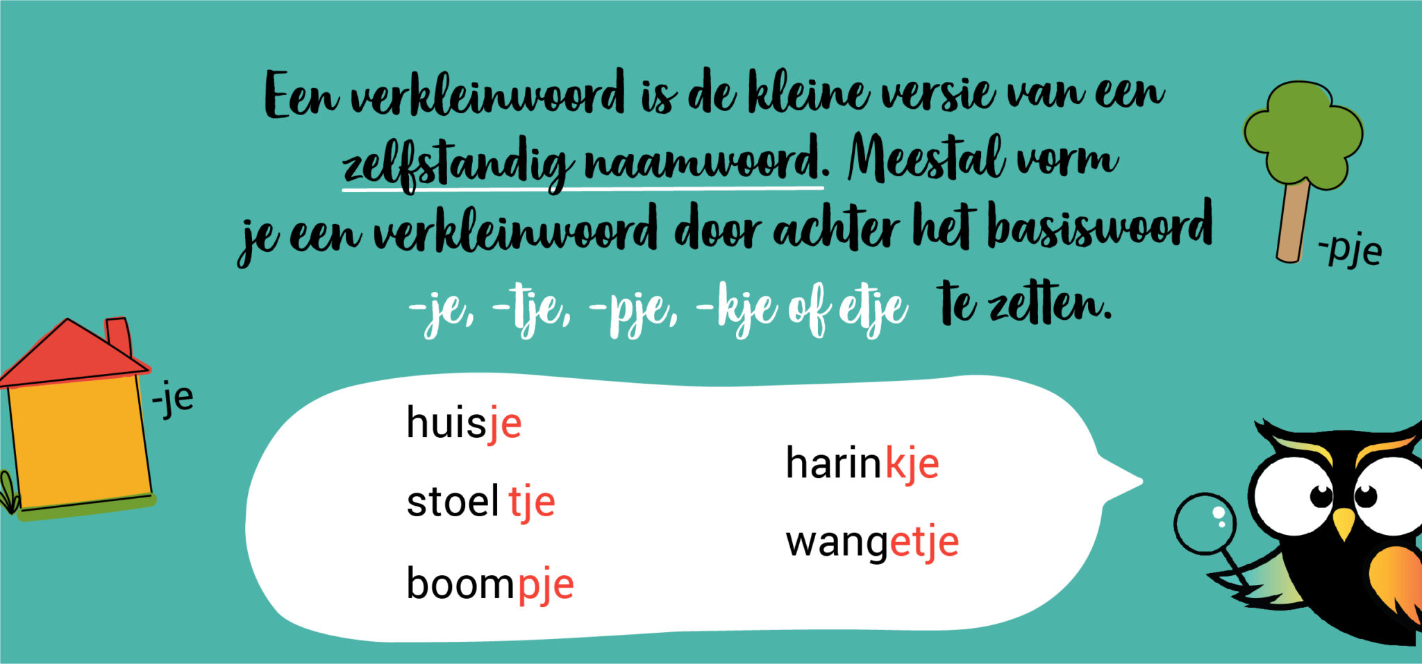 Verkleinwoorden gebruiken doe je zo