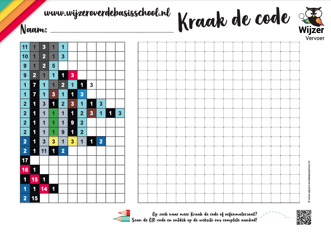 Kleurplaat en Kraak de code thema vervoer - PDF downloaden