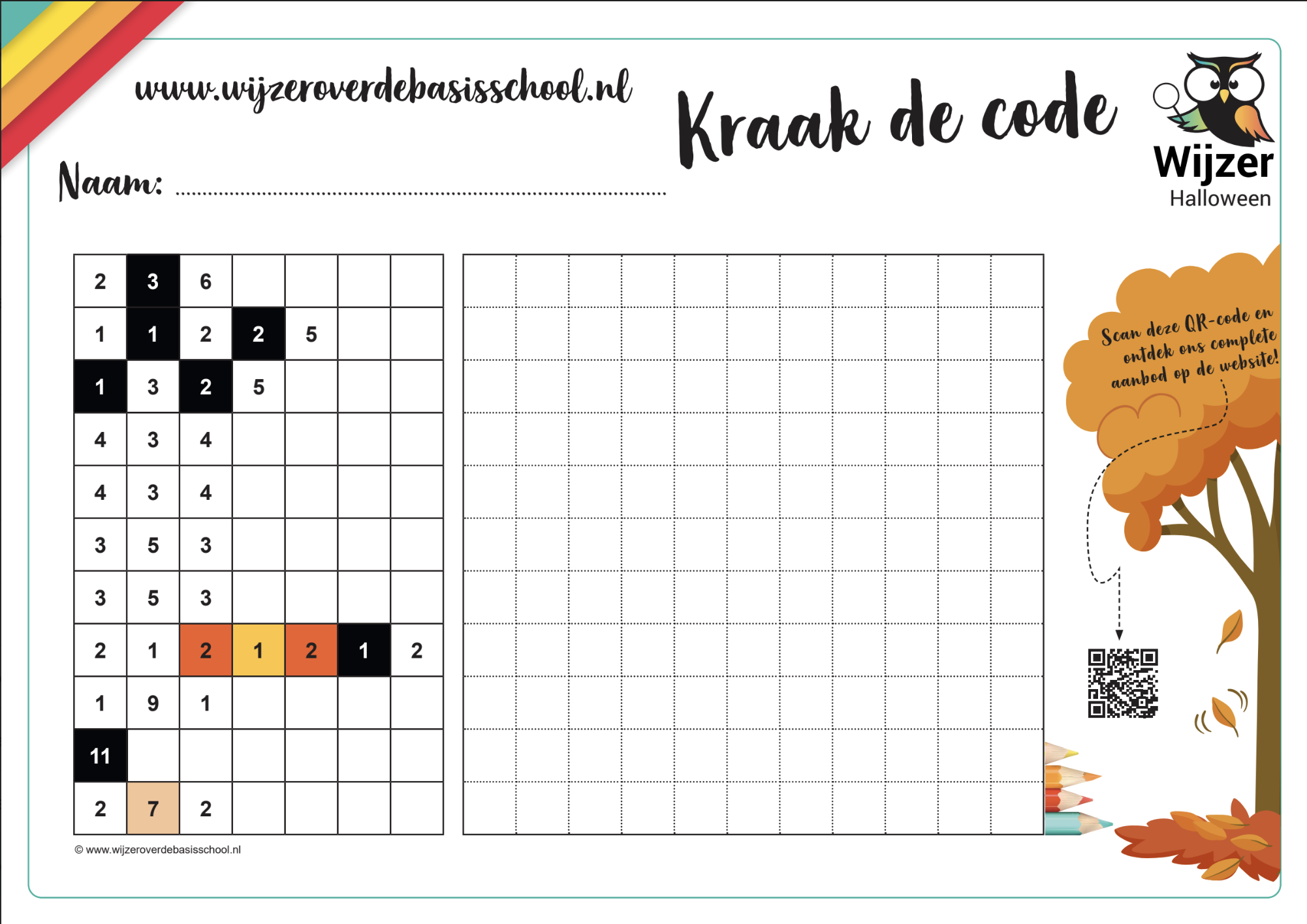 Halloween Wiskunde Werkbladen